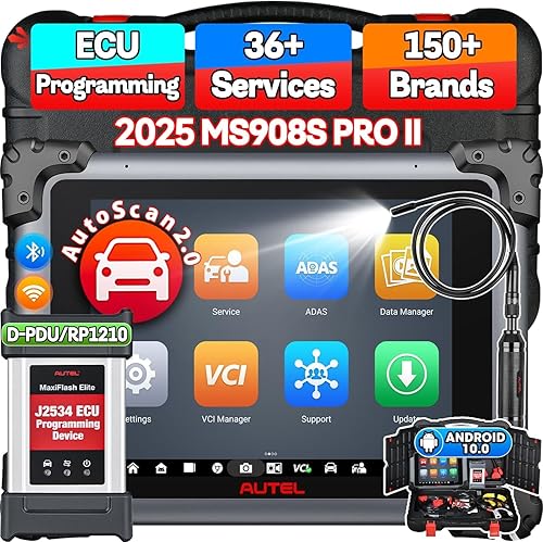 Autel MaxiSYS MS908S PRO II w/ $60 MV108S: J2534 ECU Programming Tool ...