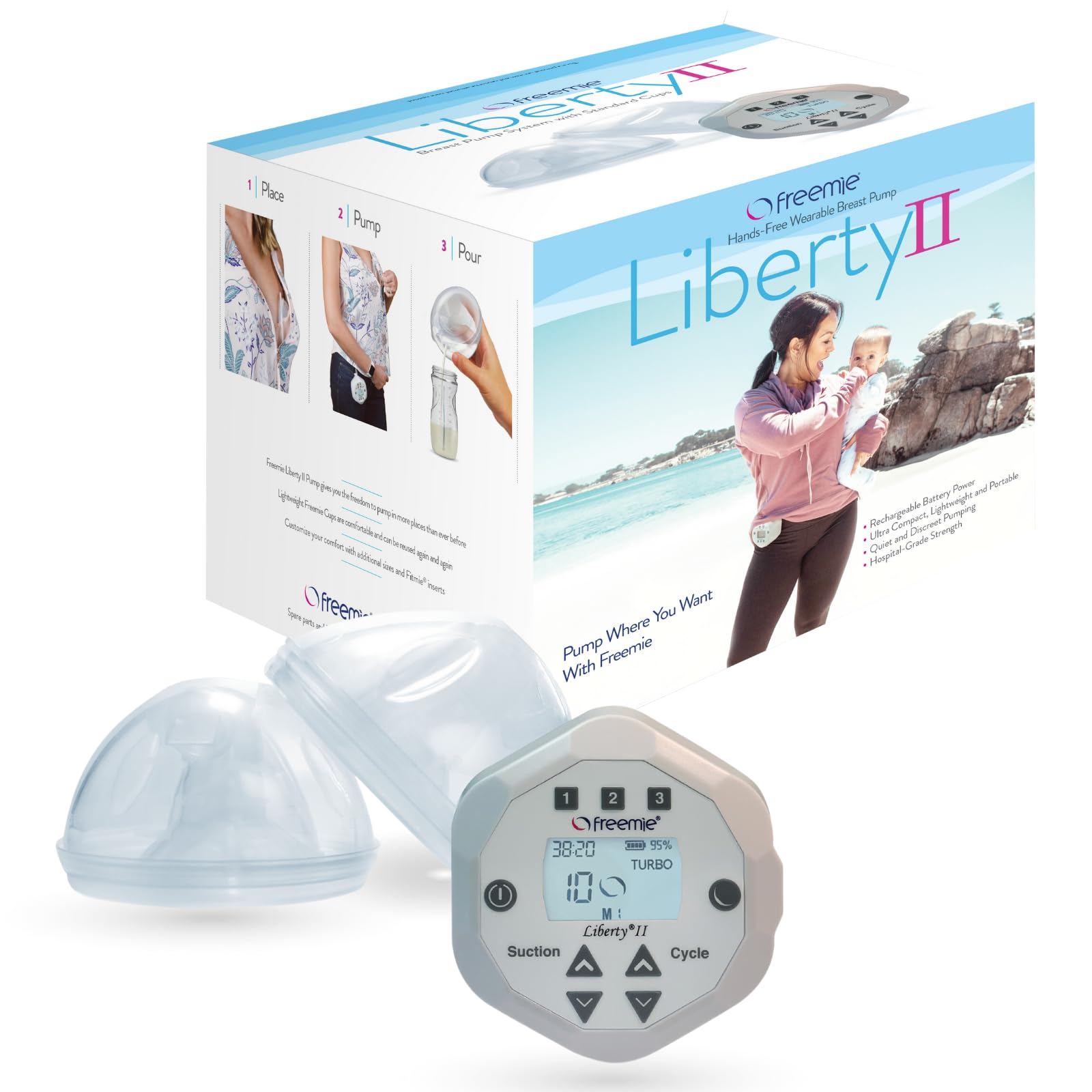 Mua Freemie Liberty II Deluxe Hands-Free Wearable Breast Pump System ...