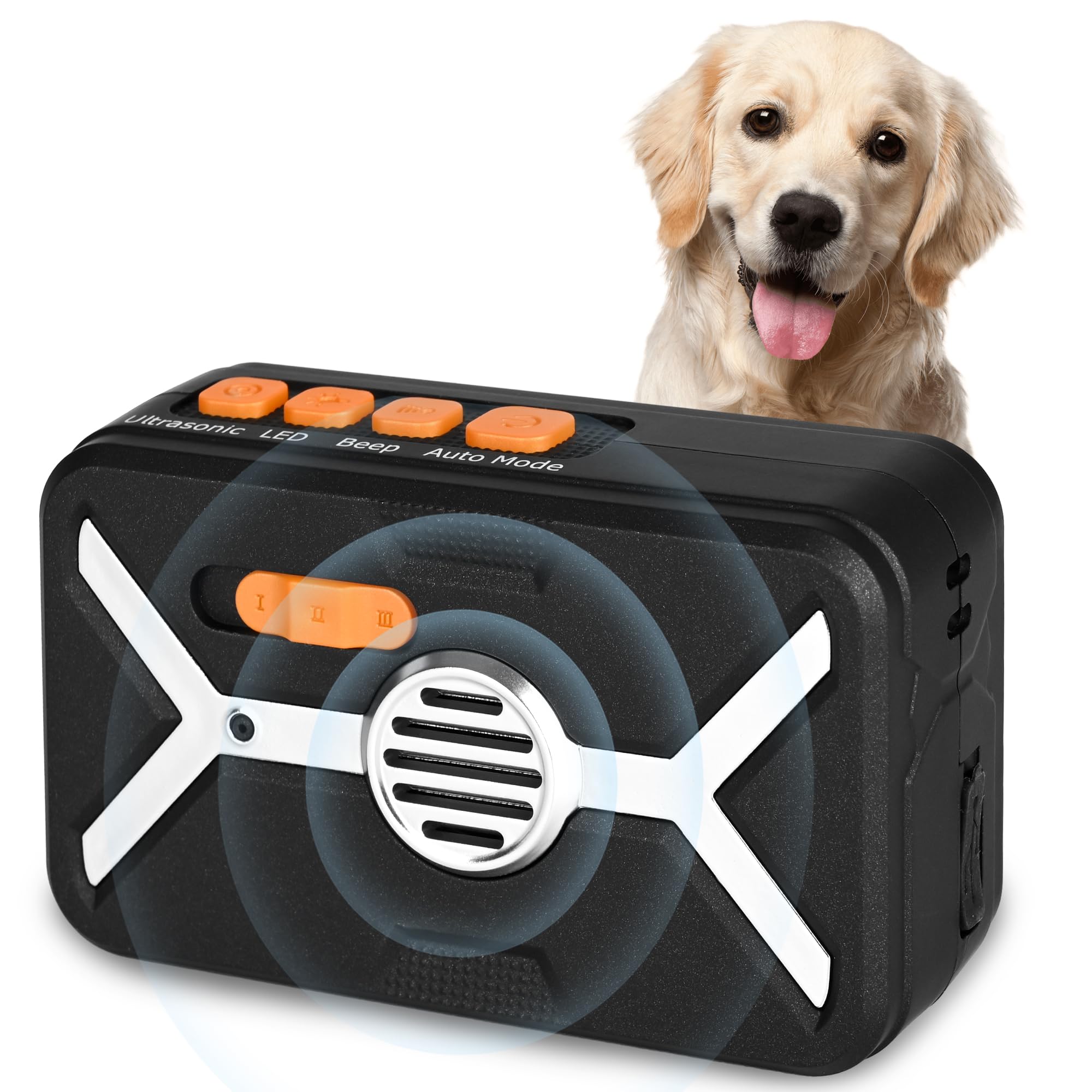 YinRazer Rechargeable 30KHZ Anti Barking Control - 50FT Sonic Bark Box ...