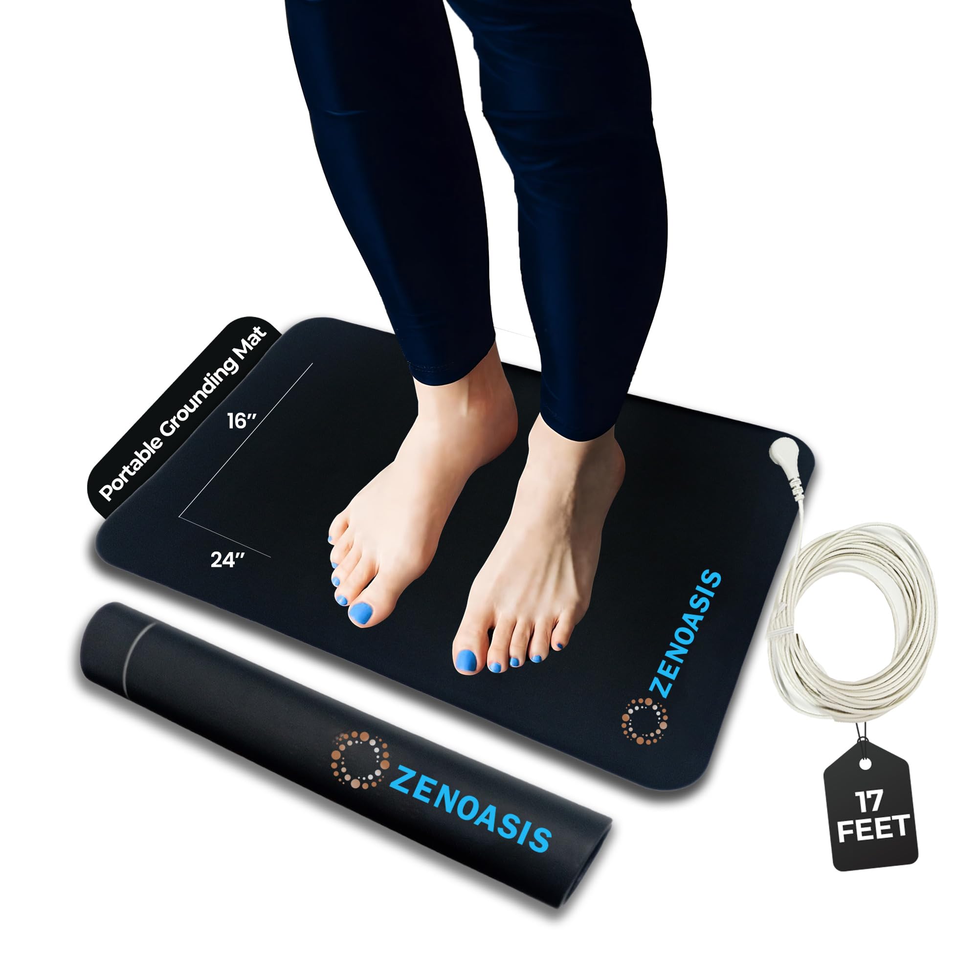 Grounding Mat 24"x16" Conductive Carbon Used for Pain Relief, Improved ...