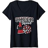 Amazon.com: Cheer Squad Funny Cheerleader Cheerleading Red Women Girl T ...