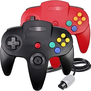 Amazon.com: 2 Packs N64 Controller, King Smart Wired N64 Controllers ...