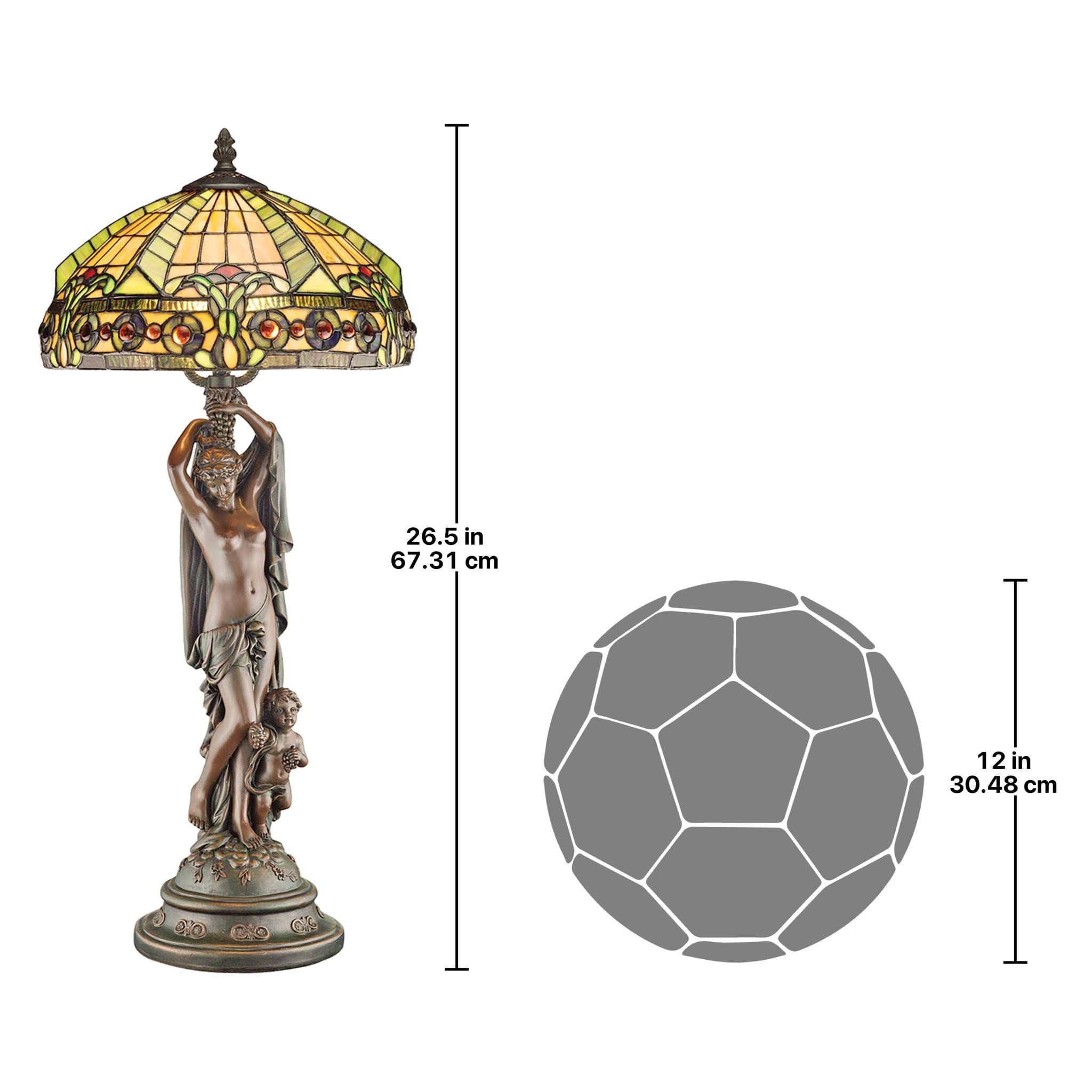 Mua Design Toscano Lucina of Light Stained Glass Lamp trên Amazon Mỹ ...