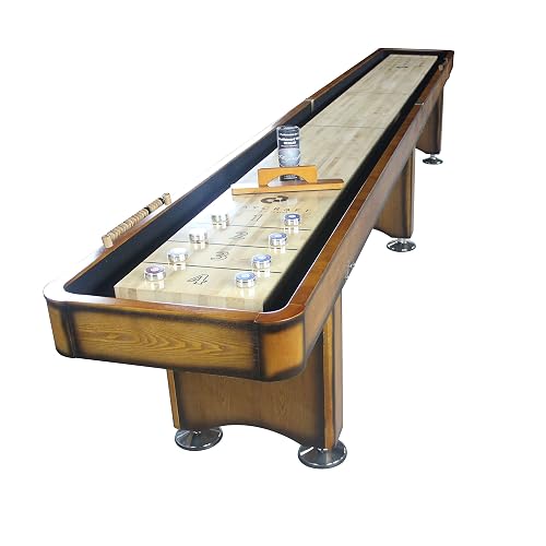 Playcraft Georgetown Shuffleboard Table with Storage Cabinet - Shuffle ...