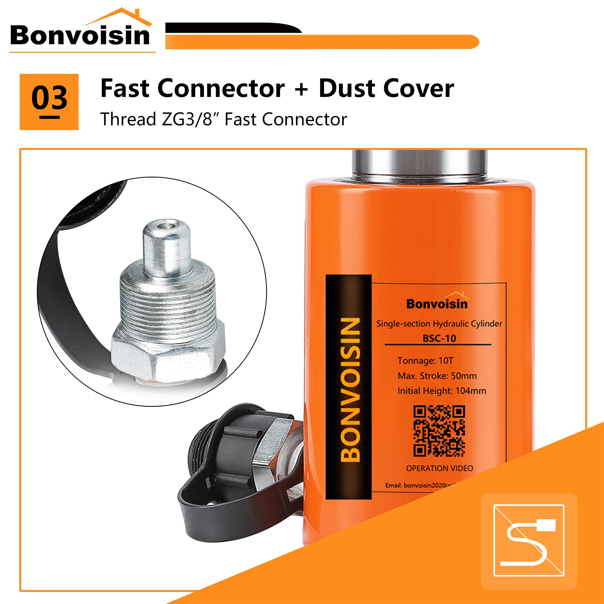 Porta Power Ram Mini Hydraulic Cylinder Jack - Low Profile For ...