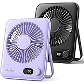 Amazon.com: WHATOOK Small Desk Fan Personal Fans: 2000mah 10 Hours ...