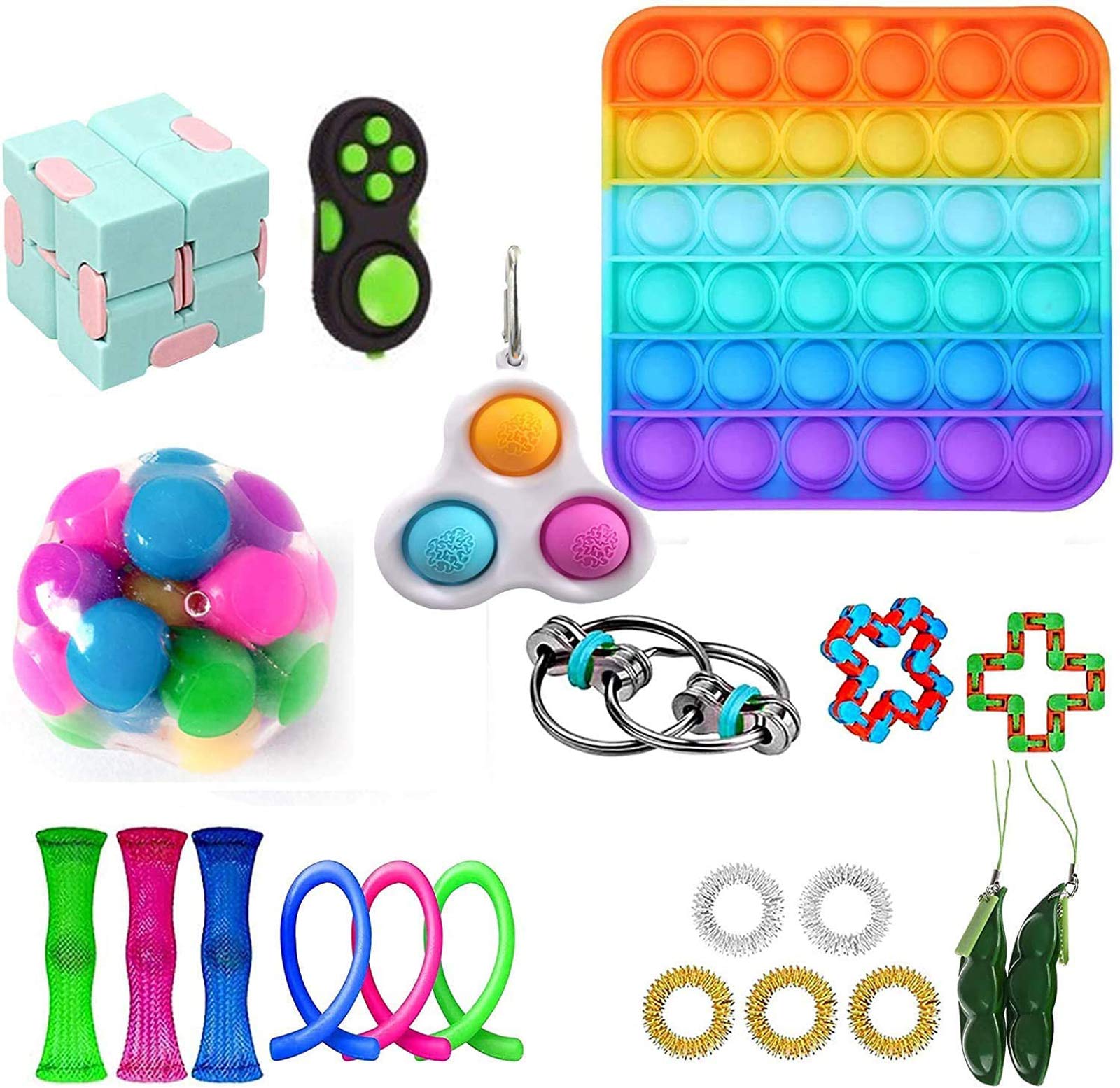 Buy LWXQWDS Fidget Toy Set 28 Packs, Cheap Sensory Fidget Toys Pack for ...