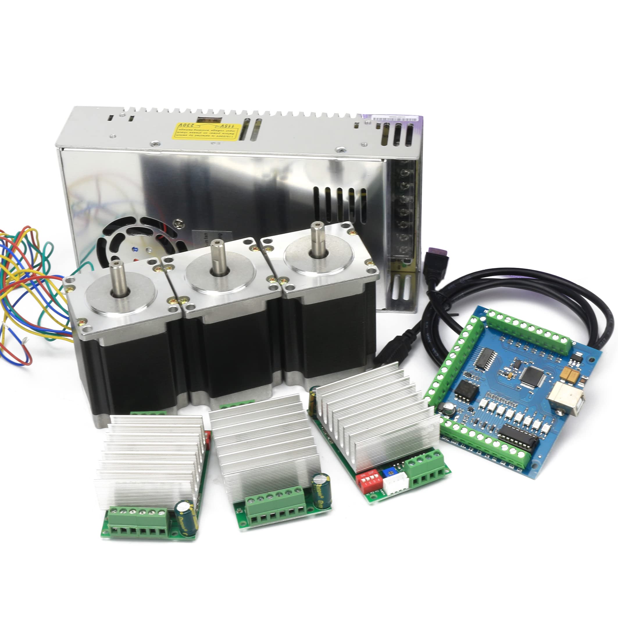 Mua RATTMMOTOR 4 Axis CNC Controller Stepper Motor Kit, Nema23 Stepper Motor 270oz-in 3A Dual ...