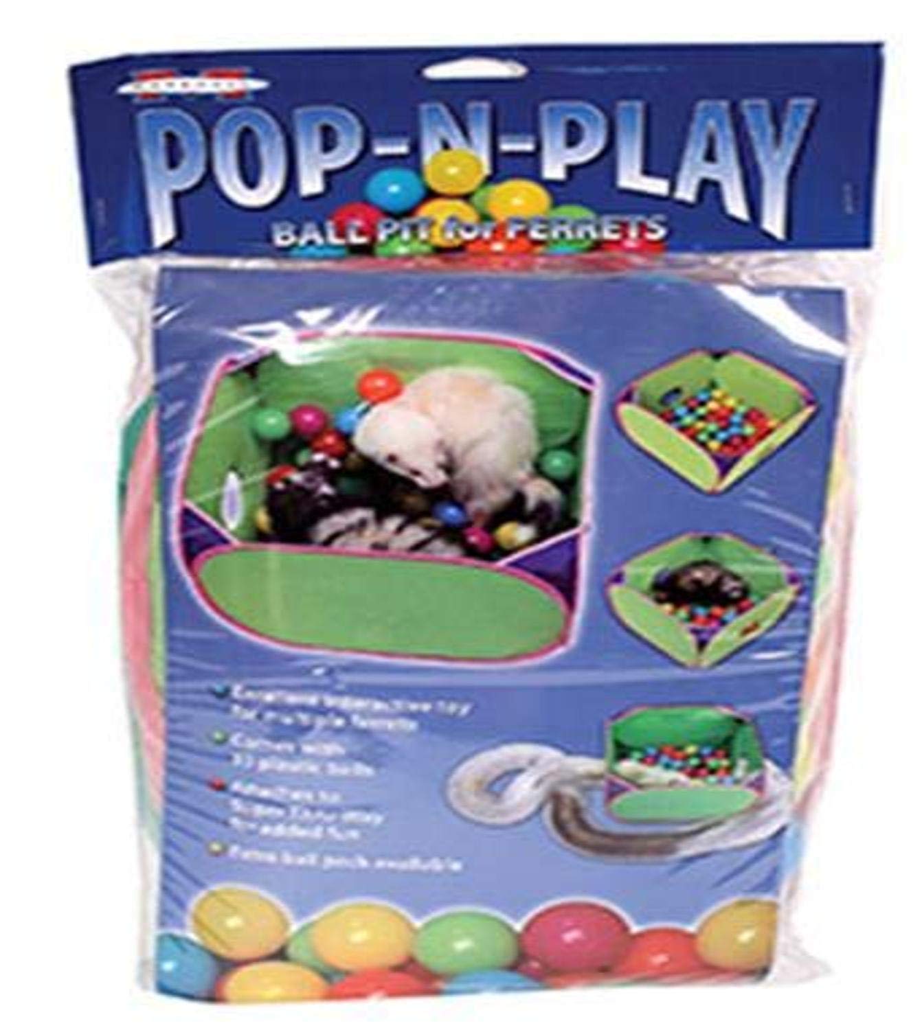 Marshall Pet Products Ferret Pop-N-Play Ball Pit, All Breed Sizes for ...