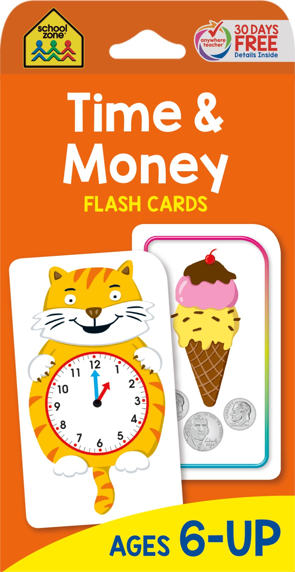 Mua School Zone - Time & Money Flash Cards - Ages 6 and Up, 1st Grade ...