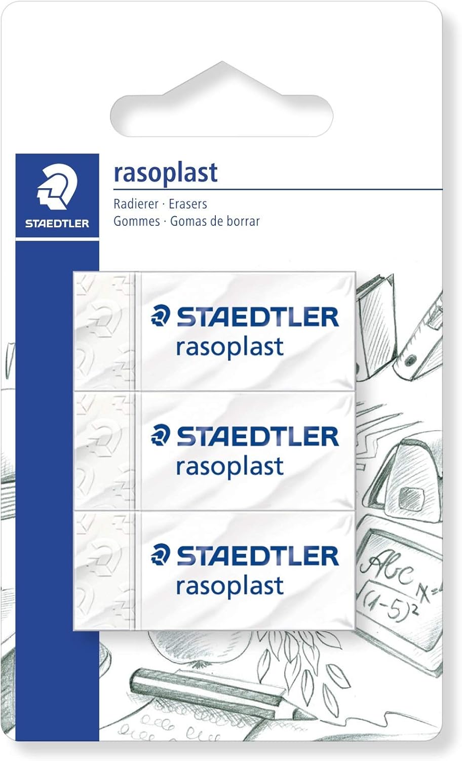 Staedtler Rasoplast 526 B3 BK3D Eraser Set (1 x Rasolplast Combi Eraser ...