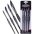 Amazon.com: W.A. Portman Dagger Paint Brush Set of 4 - Dagger Brush for ...