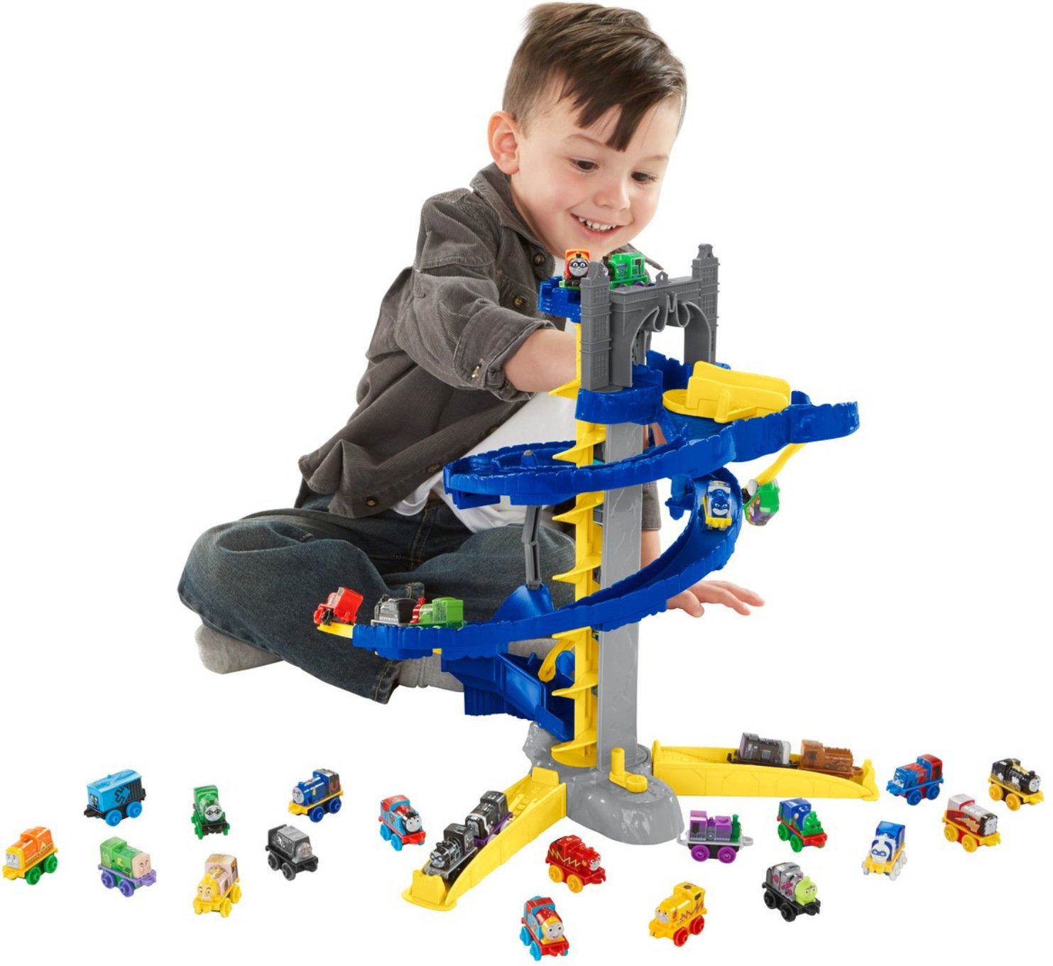 Thomas & Friends MINIS playset with Thomas as Batman and exclusive Bill ...