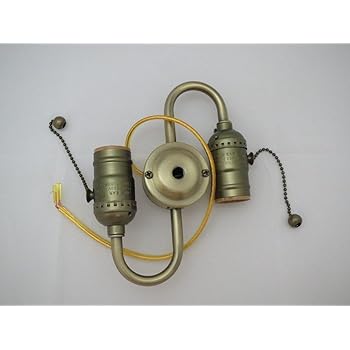 B&P Lamp 2-Light Cluster Body W/Pull Chain Sockets - Wired - - Amazon.com