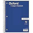 Amazon.com : Oxford Spiral Notebook, 1-Subject, College Ruled Paper, 70 ...