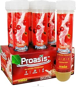 Amazon.com: Protica Proasis Protein Shot, Clear Fruit Punch, 2.9 oz ...