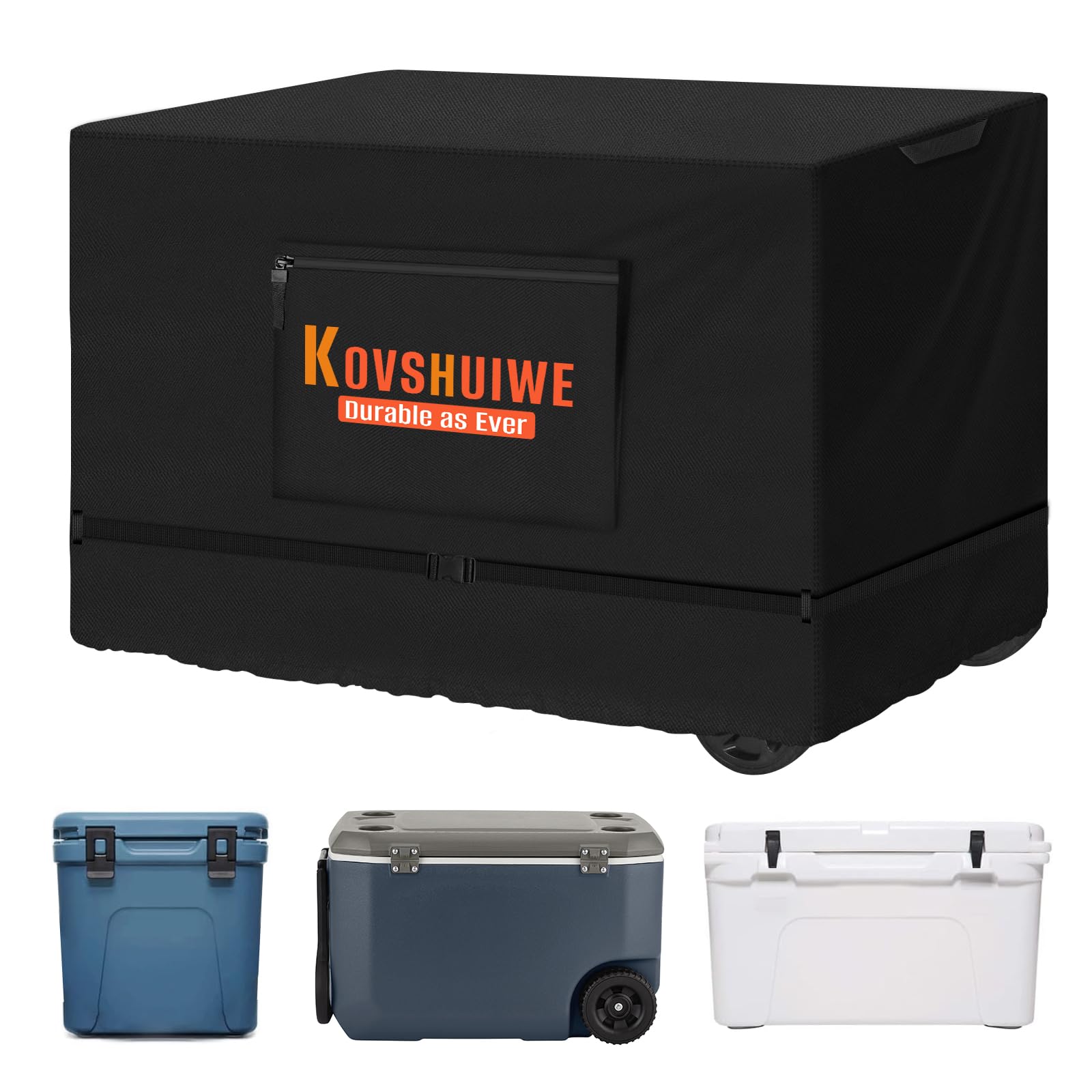 Kovshuiwe Cooler Cover for 45/65 Cooler, Heavy Duty Waterproof Ice ...