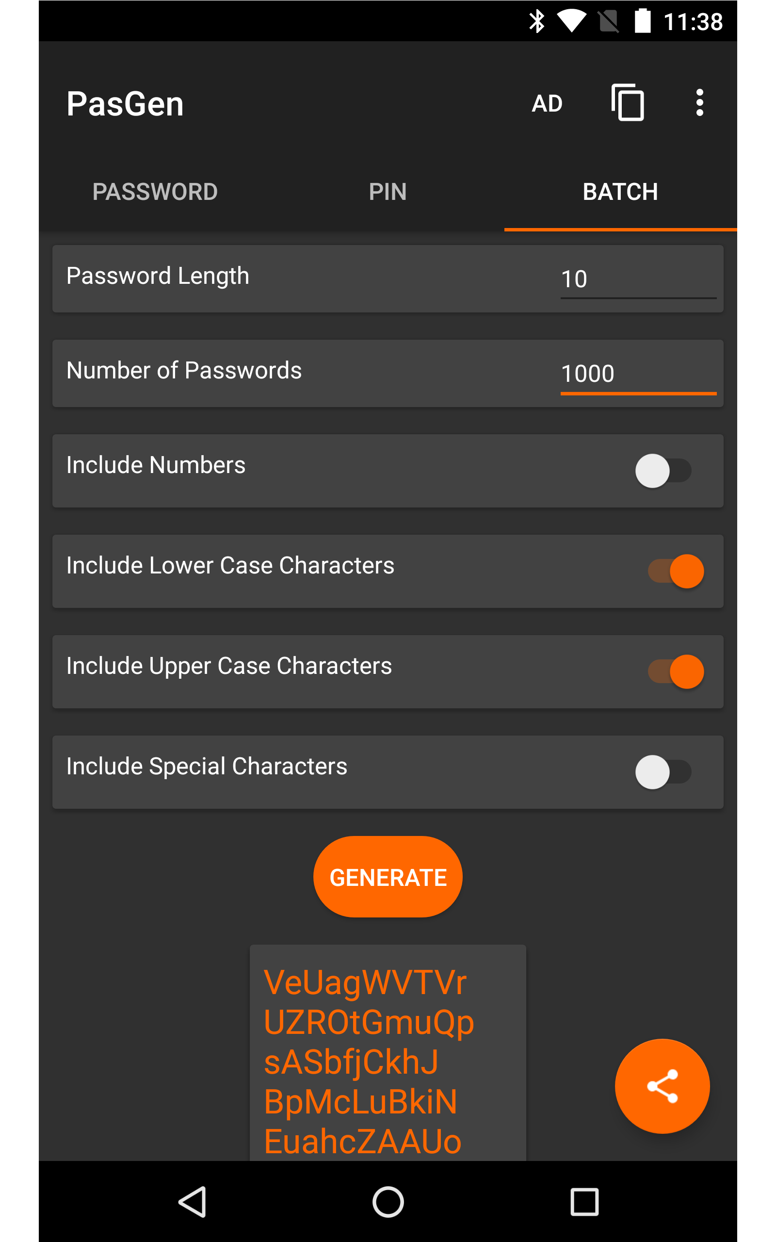 PasGen - Strong Password Generator:Amazon.com:Appstore for Android