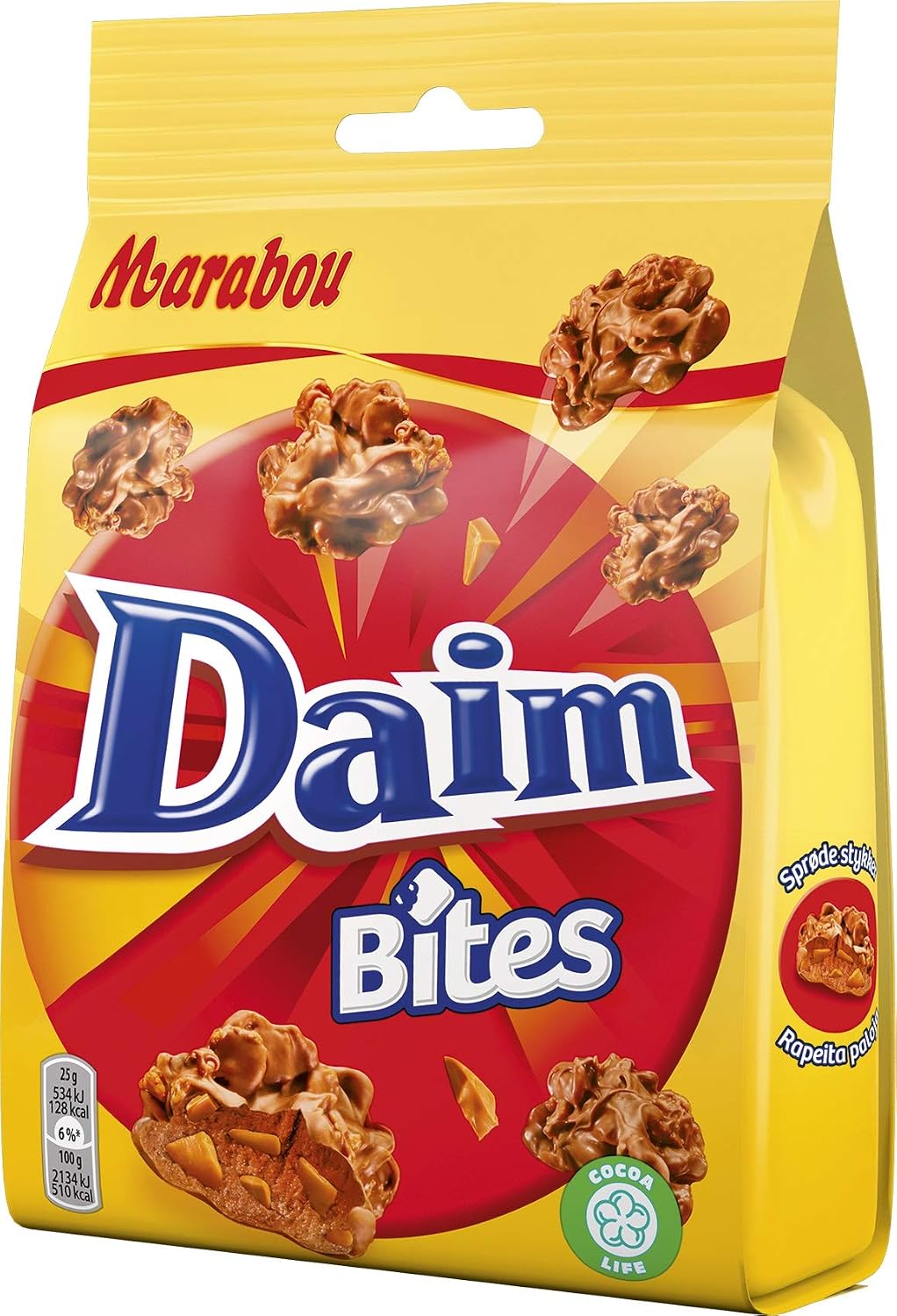 Marabou Daim Bites 8 x 145 g – kleiner Snack mit Mandel-Karamell ...