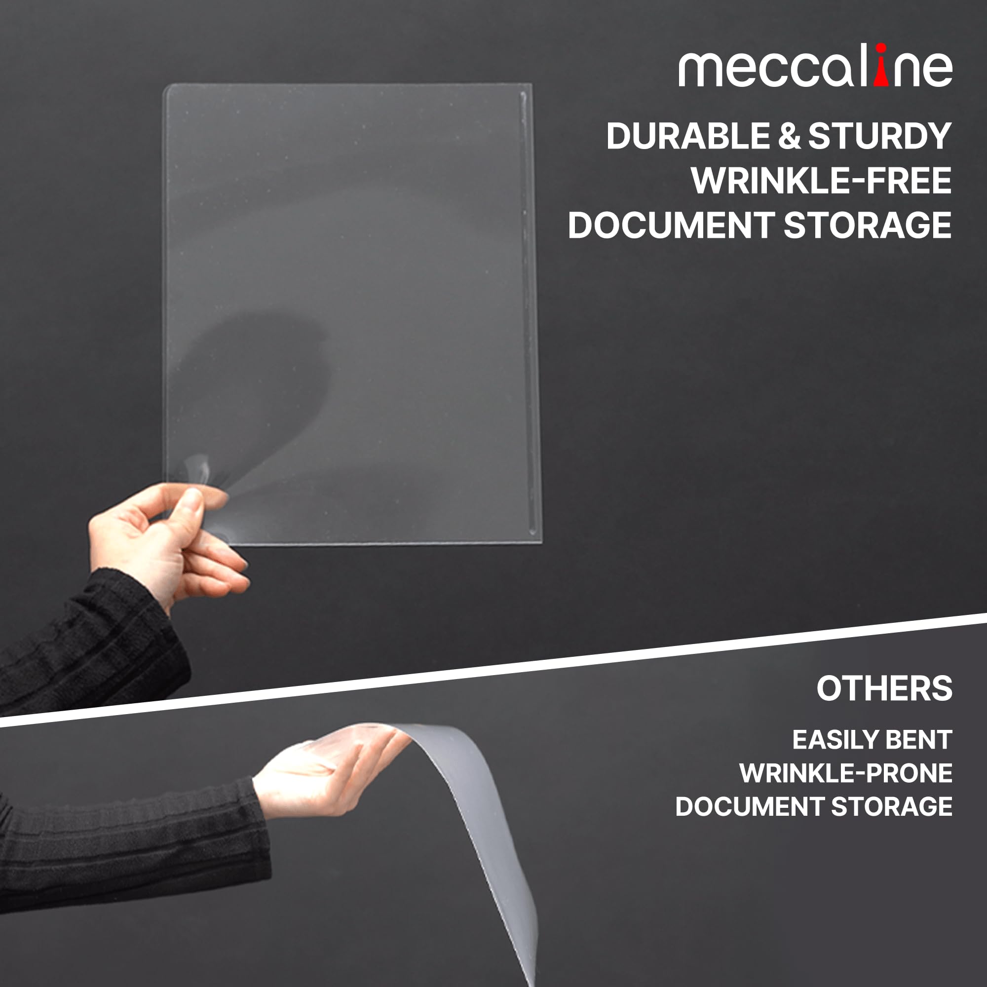 Mua Meccaline Clear Plastic File Folders for Document, Presentation ...