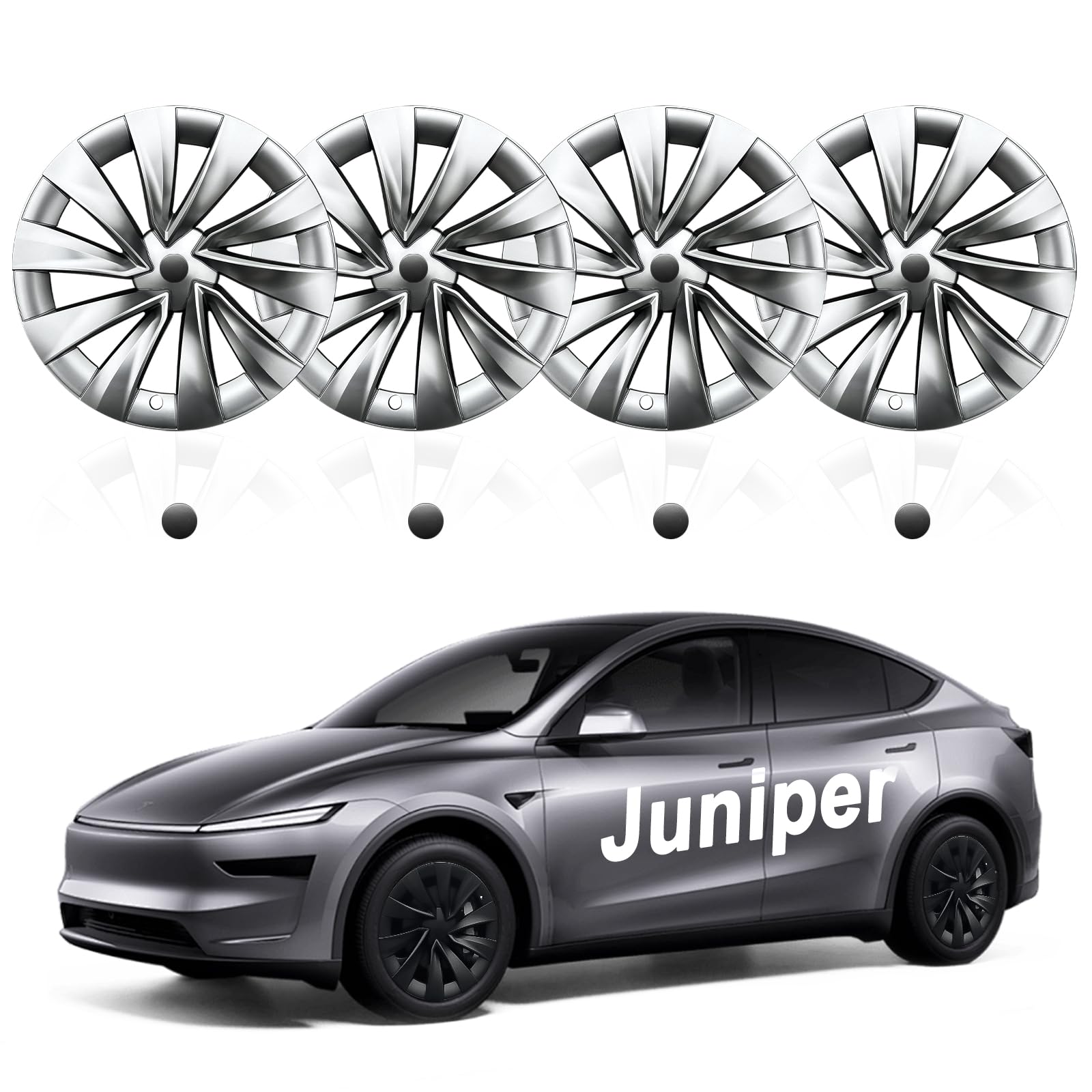Hubcaps for Tesla Model Y Juniper 2025 2026, 20 Inch Wheel Covers with ...