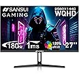 Amazon.com: SANSUI 27 Inch WQHD 2560 x 1440 Gaming Monitor 180Hz 1ms ...