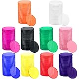 Amazon.com : Shapenty 10 Colors Small Plastic Learning Counters Disks ...