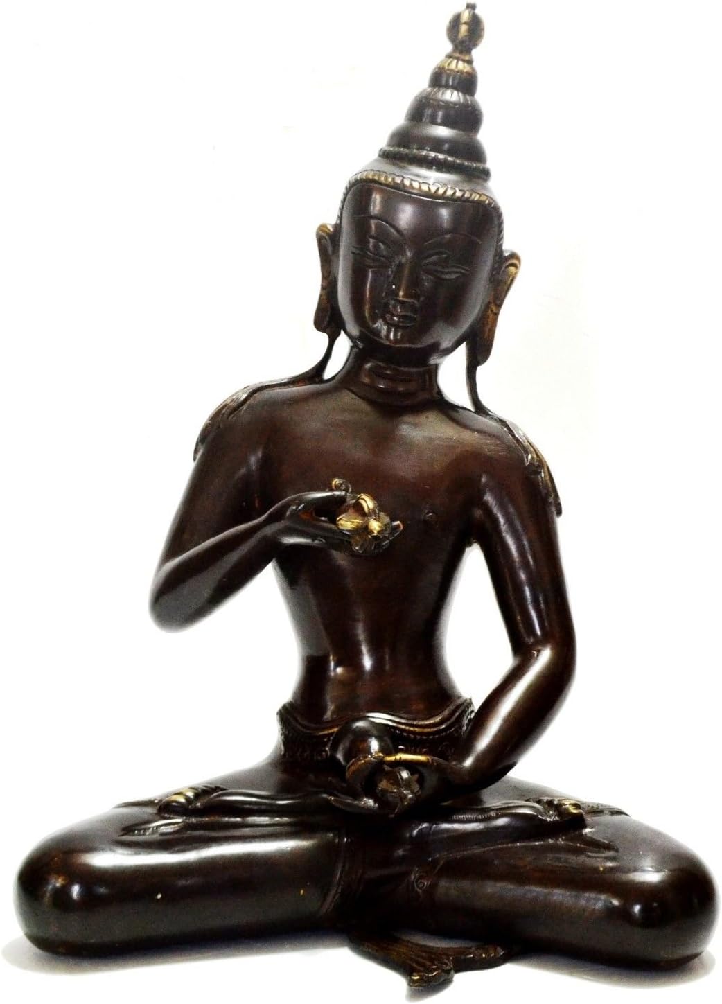 10" Vajradhara Protector of Vajrayana Statue- Bronze Vajrabhairava ...