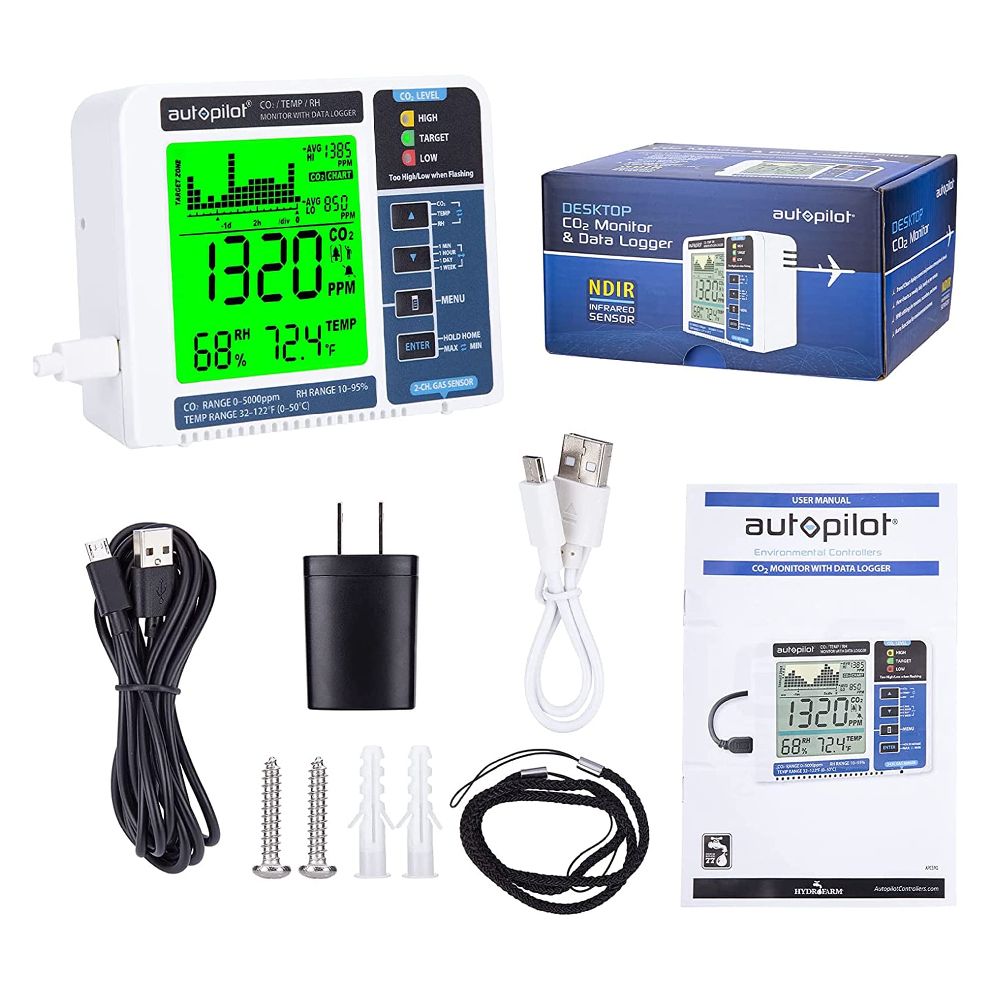 Mua Autopilot Desktop CO2 Monitor & Data Logger trên Amazon Mỹ chính ...