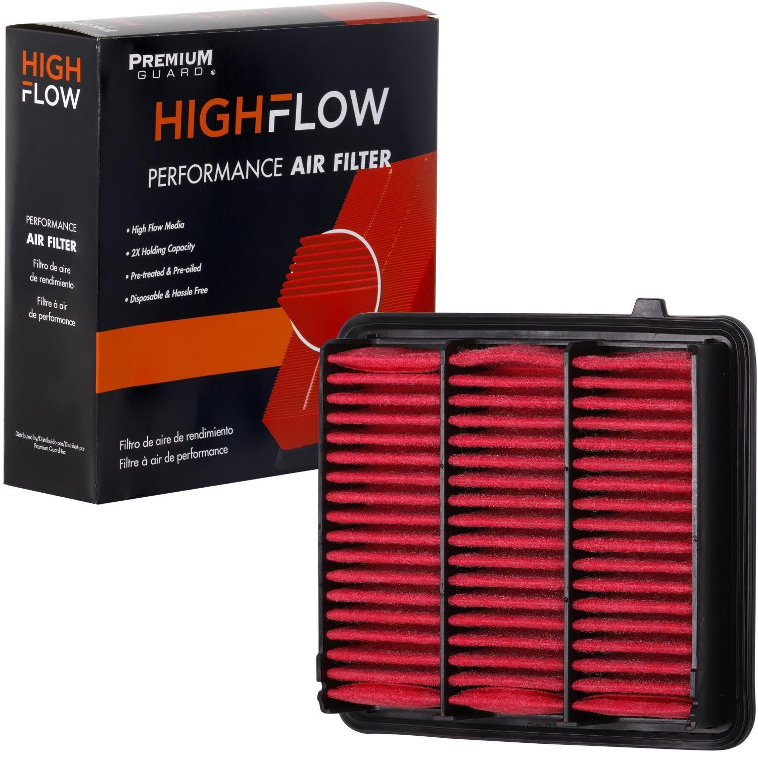HIGHFLOW High Performance, Pre-Oiled Disposable Engine Air Filter ...