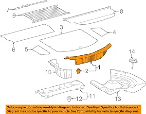 Amazon.com: TOYOTA 58387-0R040-C0 Floor Finish Plate: Automotive