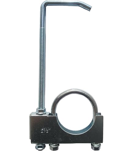 Muffler Hanger 2.5 Inch Exhaust Clamp With Hanger - Heavy-Duty ...