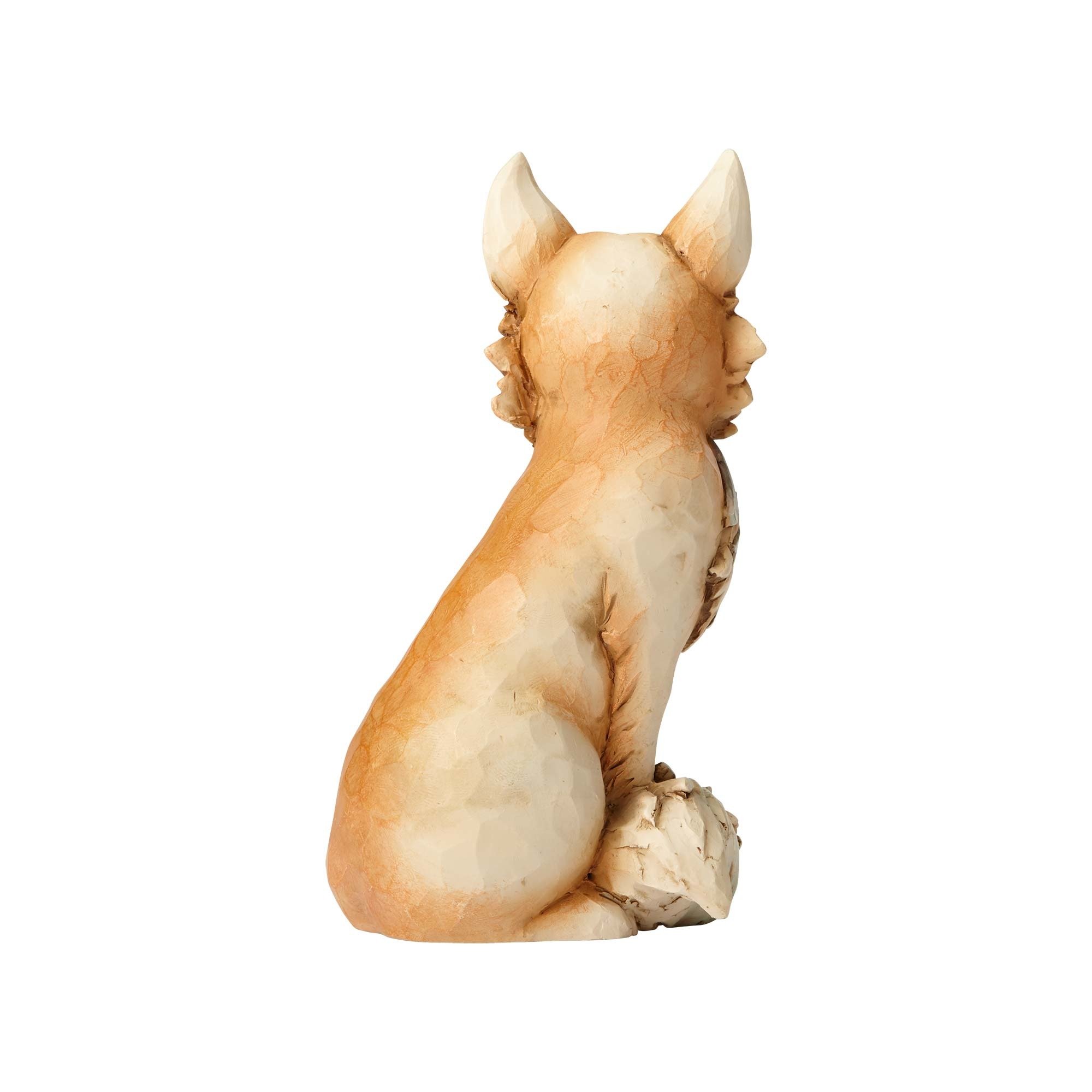 Enesco Jim Shore Heartwood Creek White Woodland Fox Stone Resin ...