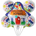 Amazon.com: 5PCS Welcome Home Mylar Balloons Decorations Set Welcome ...