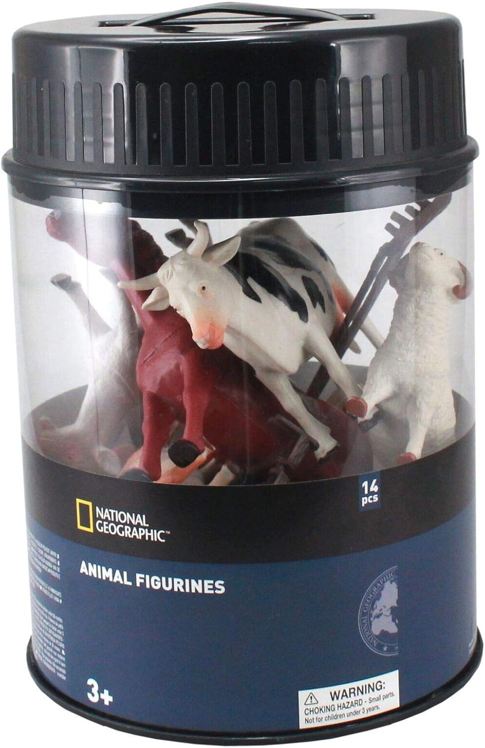 National Geographic Wenno USA Bucket of Farm Animals Figurines, 14 ...