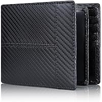 Amazon.com: GAEKEAO Genuine Leather Wallets for Men with Zipper, RFID ...