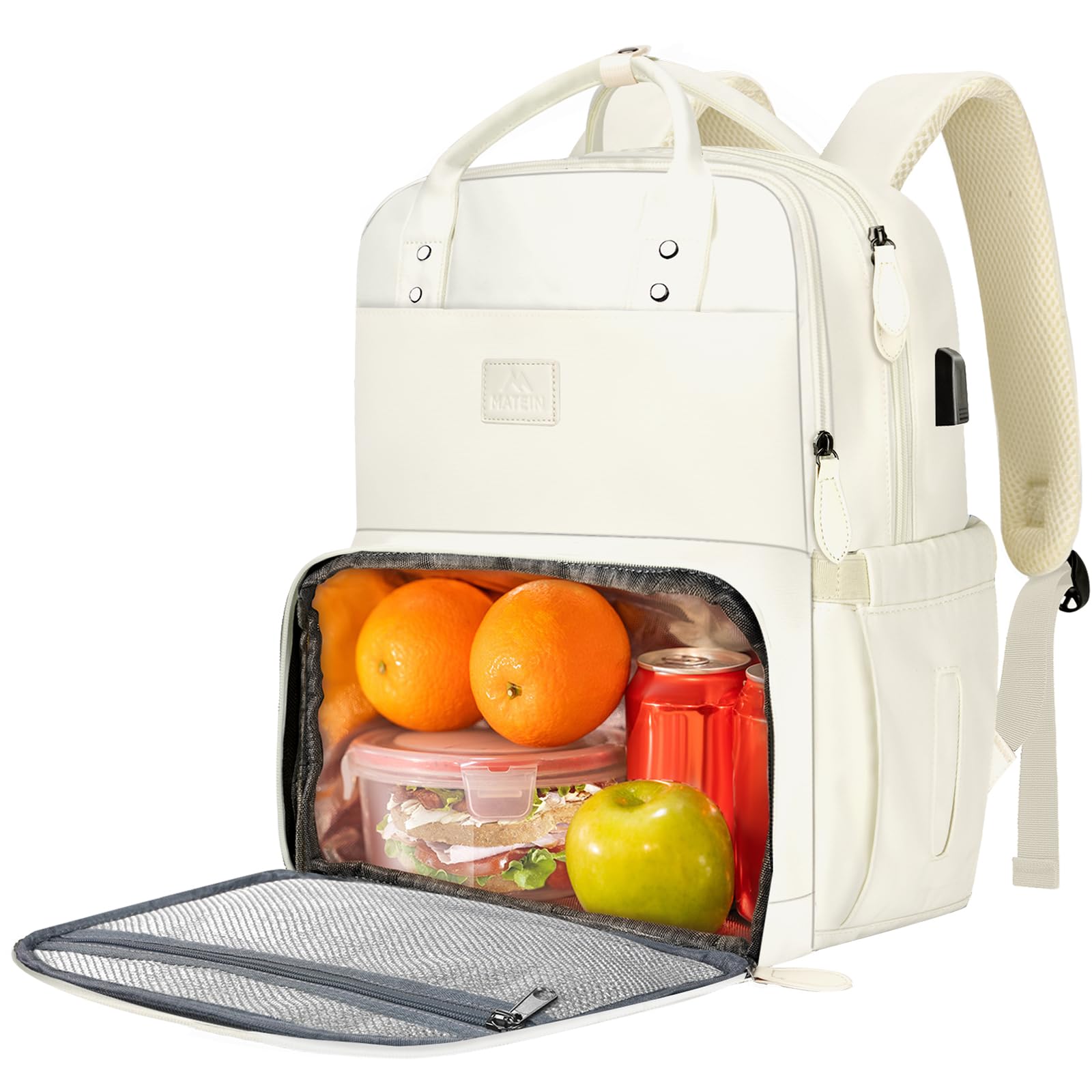 MATEIN Lunch Backpack for Women, Water Resistant 15.6 Inch Laptop ...
