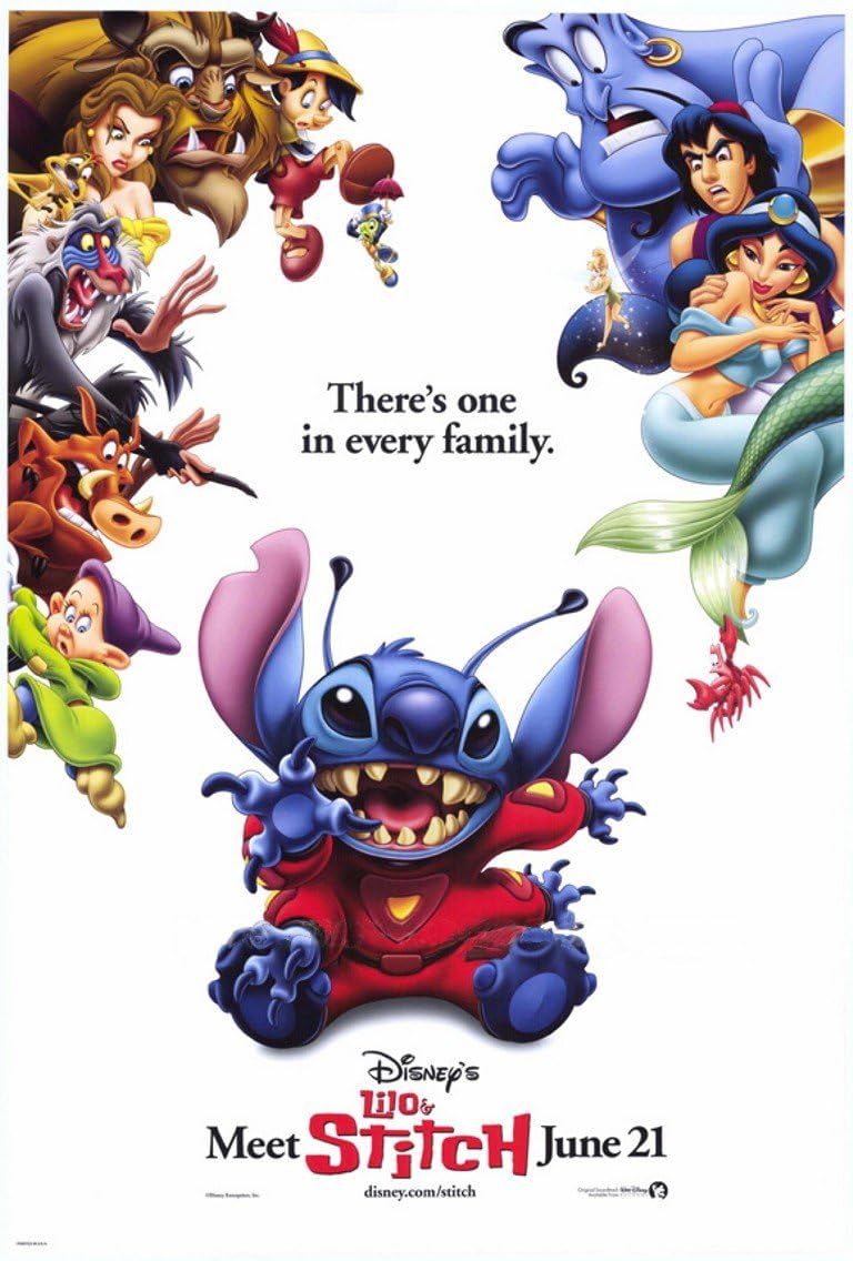 Amazon.com: Lilo & Stitch Original 27 X 40 Theatrical Movie Poster ...