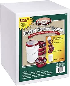 Bucket Boss 40504 Bucket Stacker System with 3 Stacker Trays and the ...