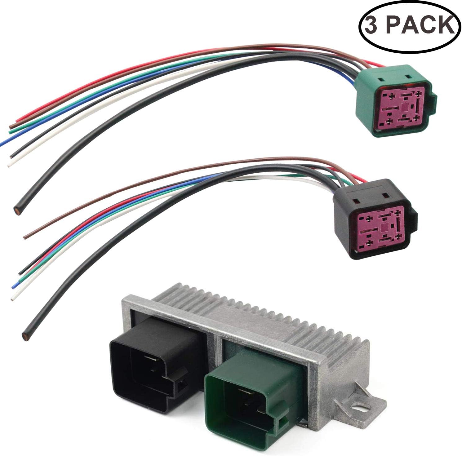 Amazon.com: Diesel Glow Plug Control Relay Module Glow Plug Switch & 2 ...