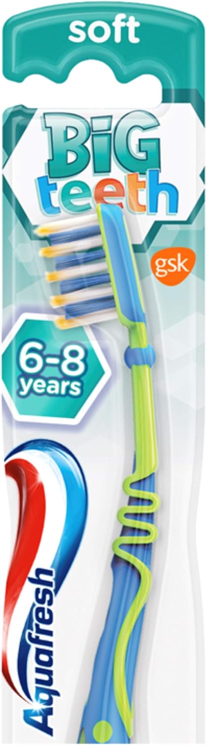 Aquafresh Big Teeth Toothbrush for Kids 6-8 Years – BigaMart