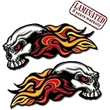 Racing Aufkleber "Fire Flames" Feuer Flammen Sticker Set - 12 Aufkleber ...