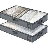 Amazon.com: punemi Low Profile Under Bed Storage, 4 Inch Height ...