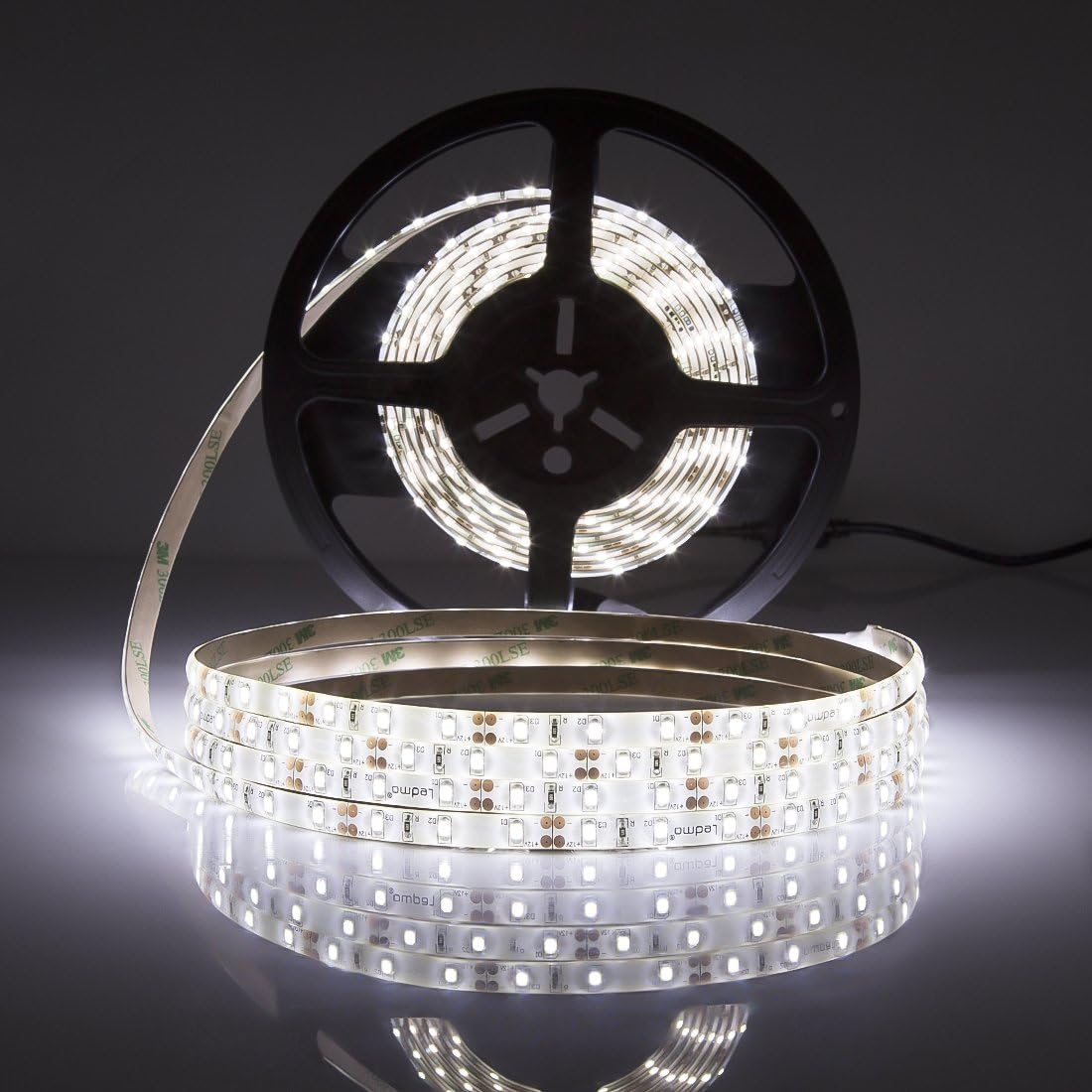 LEDMO Striscia LED Bianco Freddo 6000K SMD2835-300led Strisce LED 5 ...