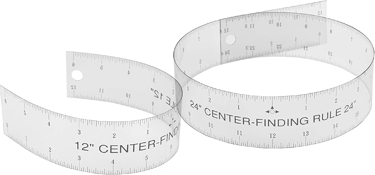 Amazon.com: Clear Flex Center Finding Ruler, Ideal for Woodworking ...