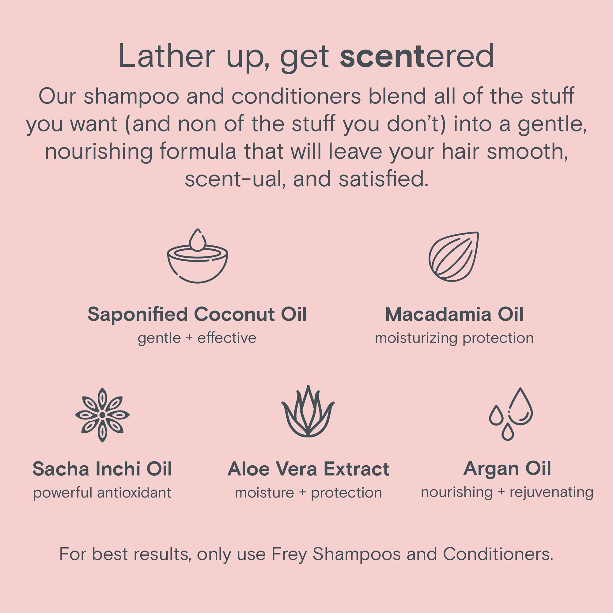 FREY Natural Shampoo and Hair Conditioner - Sulfate Free Shampoo and ...