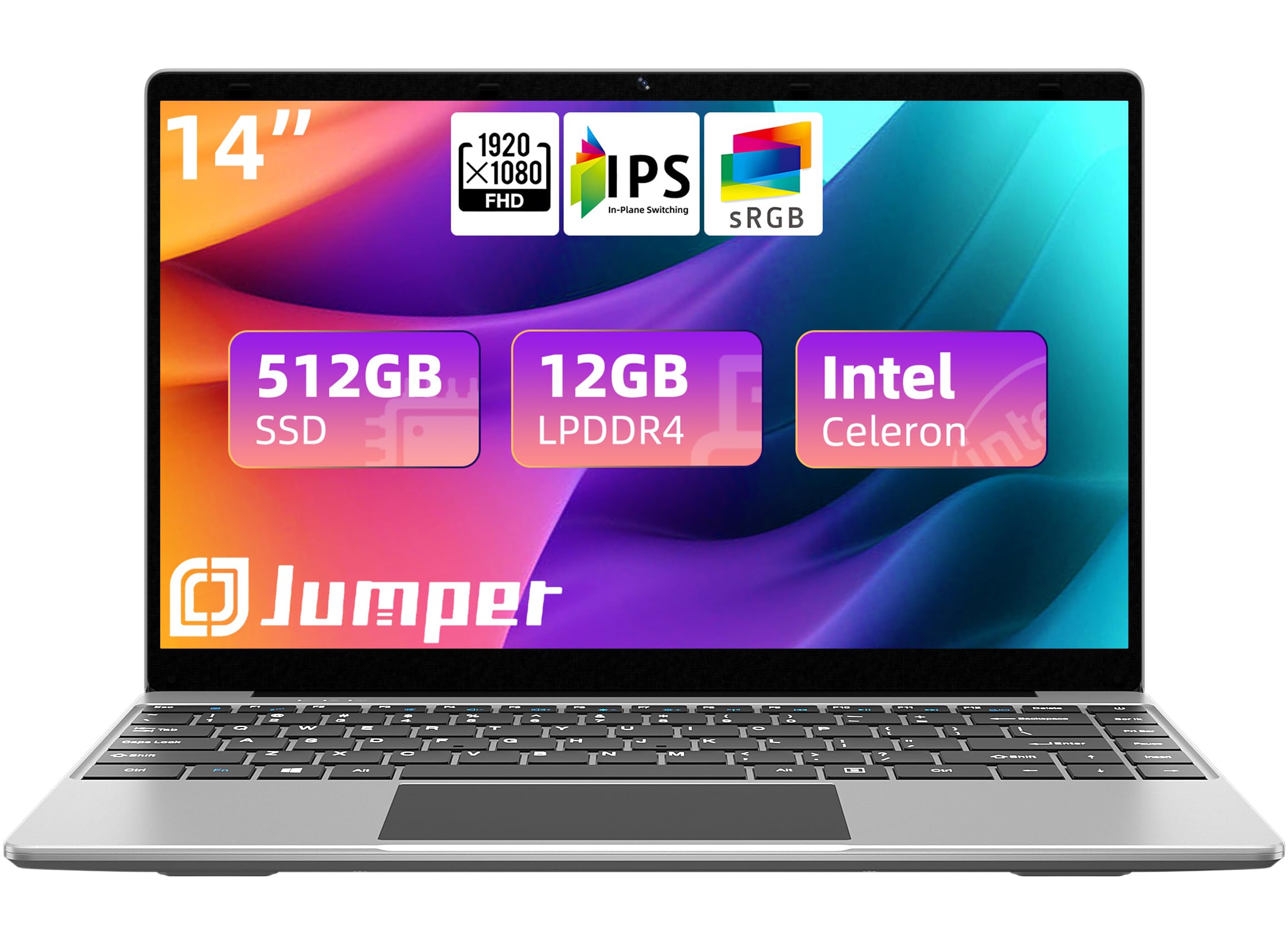 Mua JUMPER 14 Inch Laptop, 12GB LPDDR4 RAM 512GB SSD, Intel Celeron ...