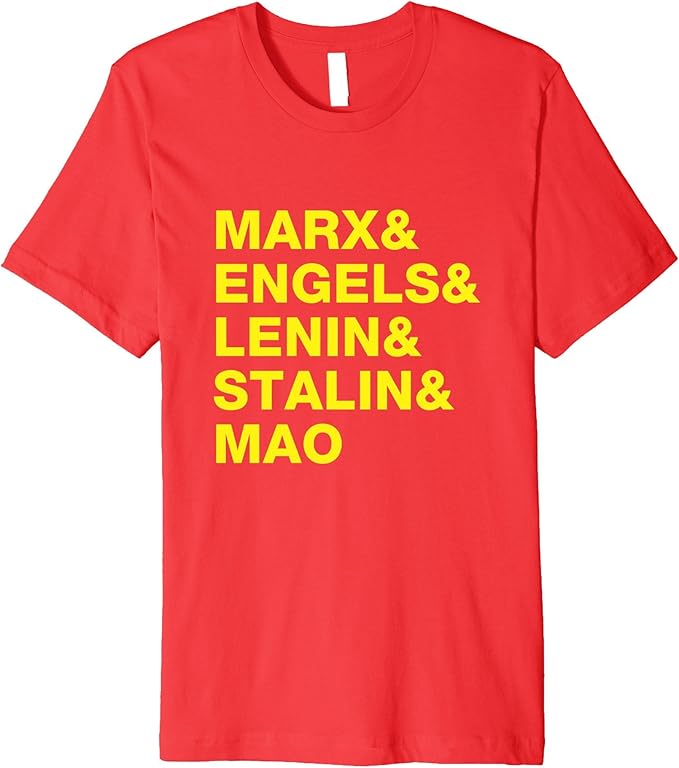 Amazon.com: Marx Engels Mao Stalin Lenin T-Shirt Communist Leaders ...