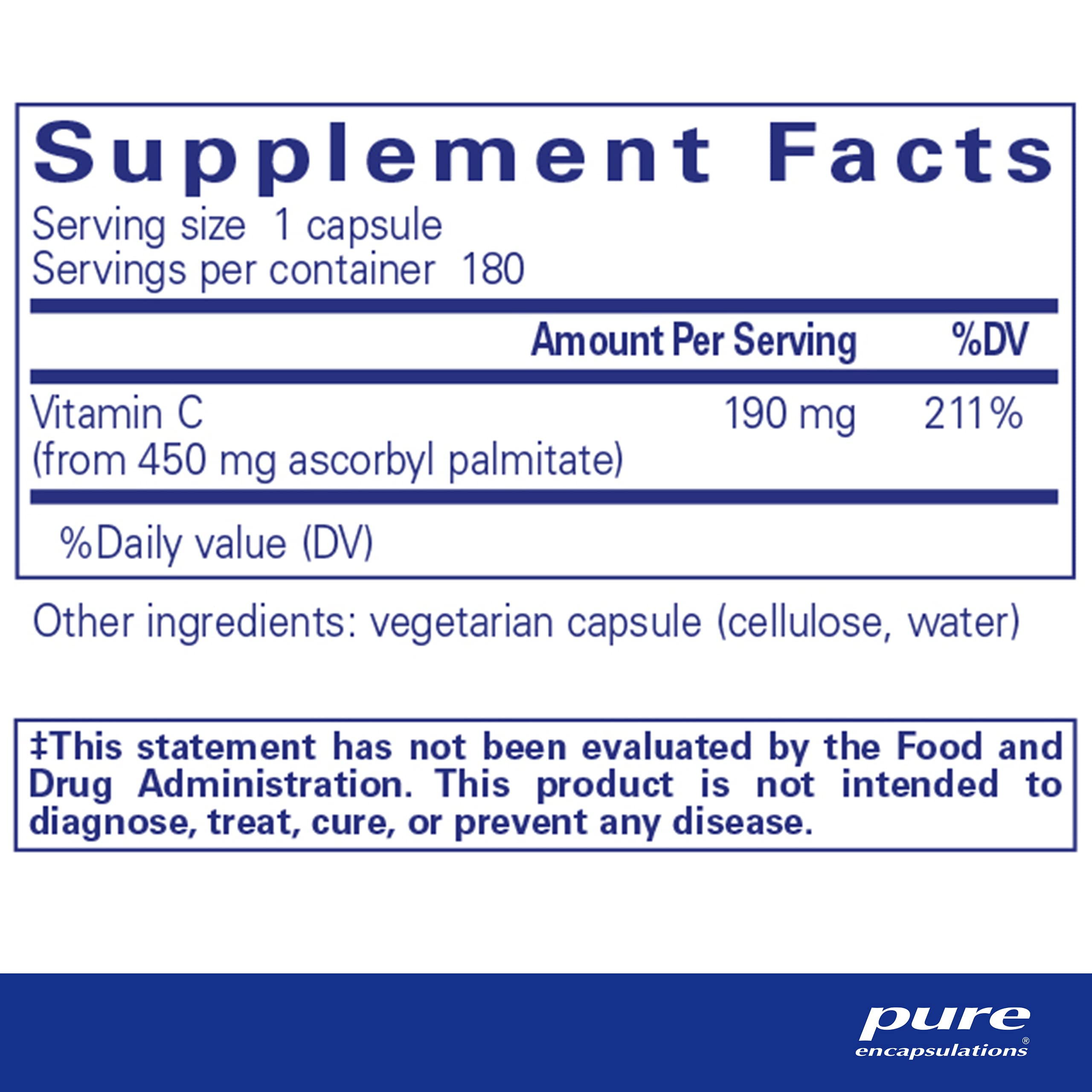 Mua Pure Encapsulations Ascorbyl Palmitate | Vitamin C Supplement to Support Iron Absorption and ...