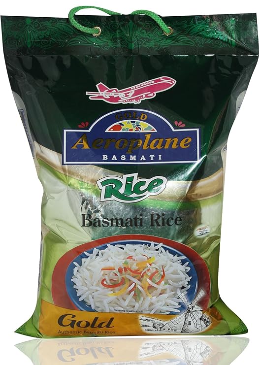 AEROPLANE Gold Basmati Rice Pouch, 5 kg: Amazon.in: Grocery & Gourmet Foods